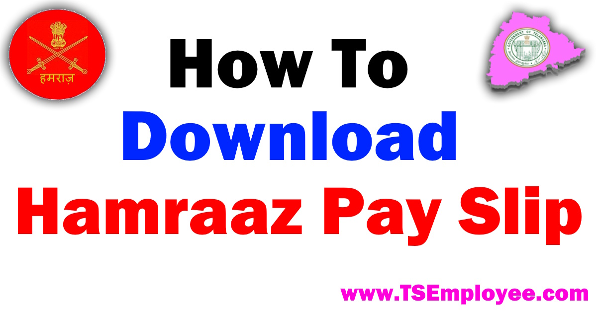 Hamraaz PaySlip 2024 Download at web.hamraazmp8.gov.in – TS Employee